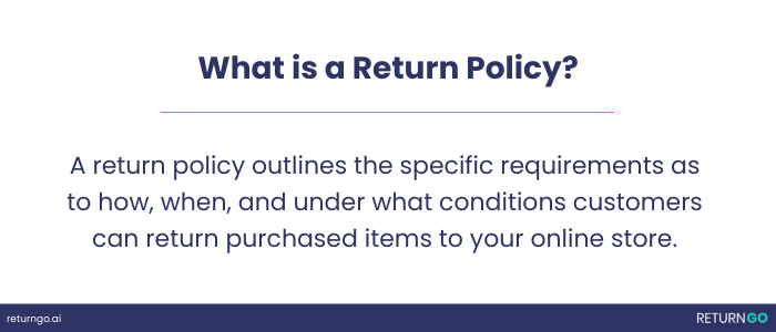 How to Write a Return Policy: The Ultimate Guide - ReturnGO