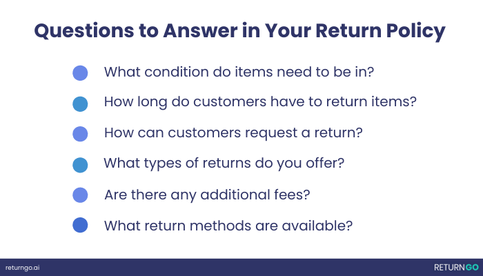 How to Write a Return Policy: The Ultimate Guide - ReturnGO