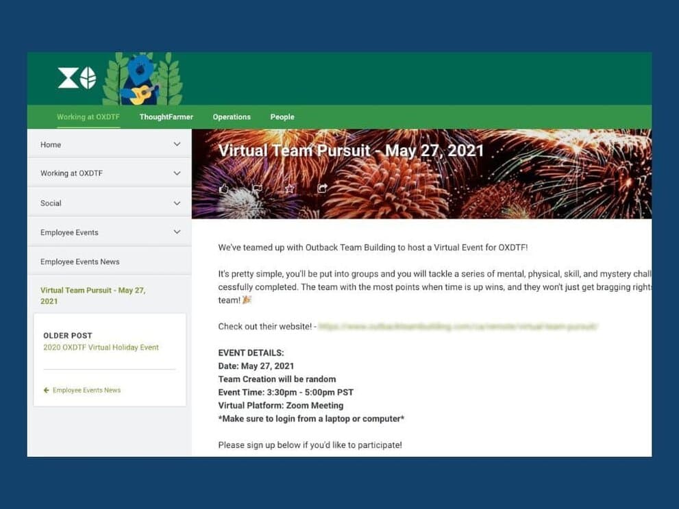 intranet content ideas