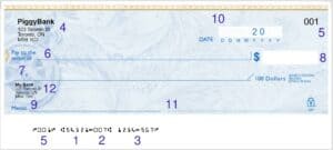 How to Read a Canadian Cheque - PiggyBank