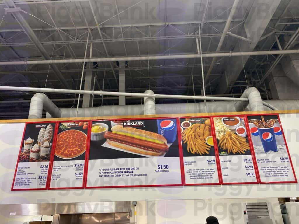 Costco Food Court Menu & Prices in Canada - PiggyBank